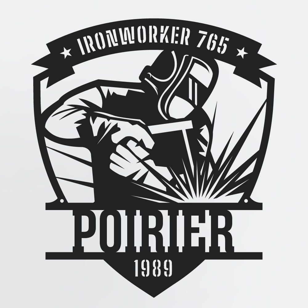 Welder Sign With Name, Date & Custom Text, Personalized Ironworker ...
